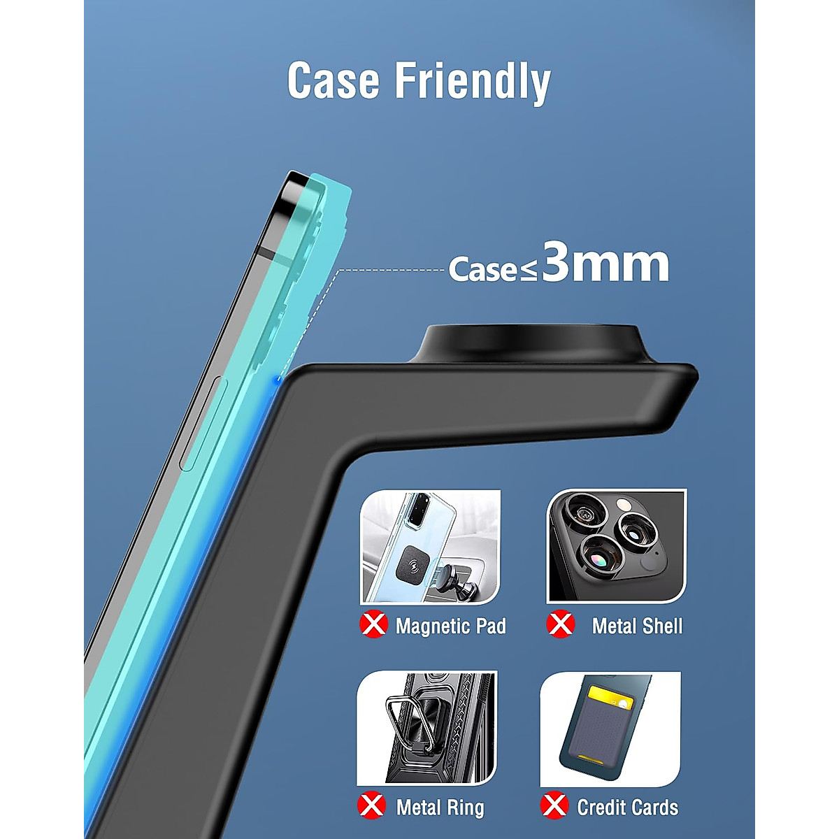 Welgo Wireless Charger for Samsung with Alarm Clock, 4 in 1 Charging Station for Samsung S23 Ultra/S22/Note 10/Z Fold4/Z Flip4/iPhone, for Galaxy Watch 5 Pro/4/3 & Samsung Galaxy Buds