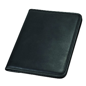 Samsill Professional Padfolio, Business Portfolio, Black, Includes 8.5 x 11 Writing Pad