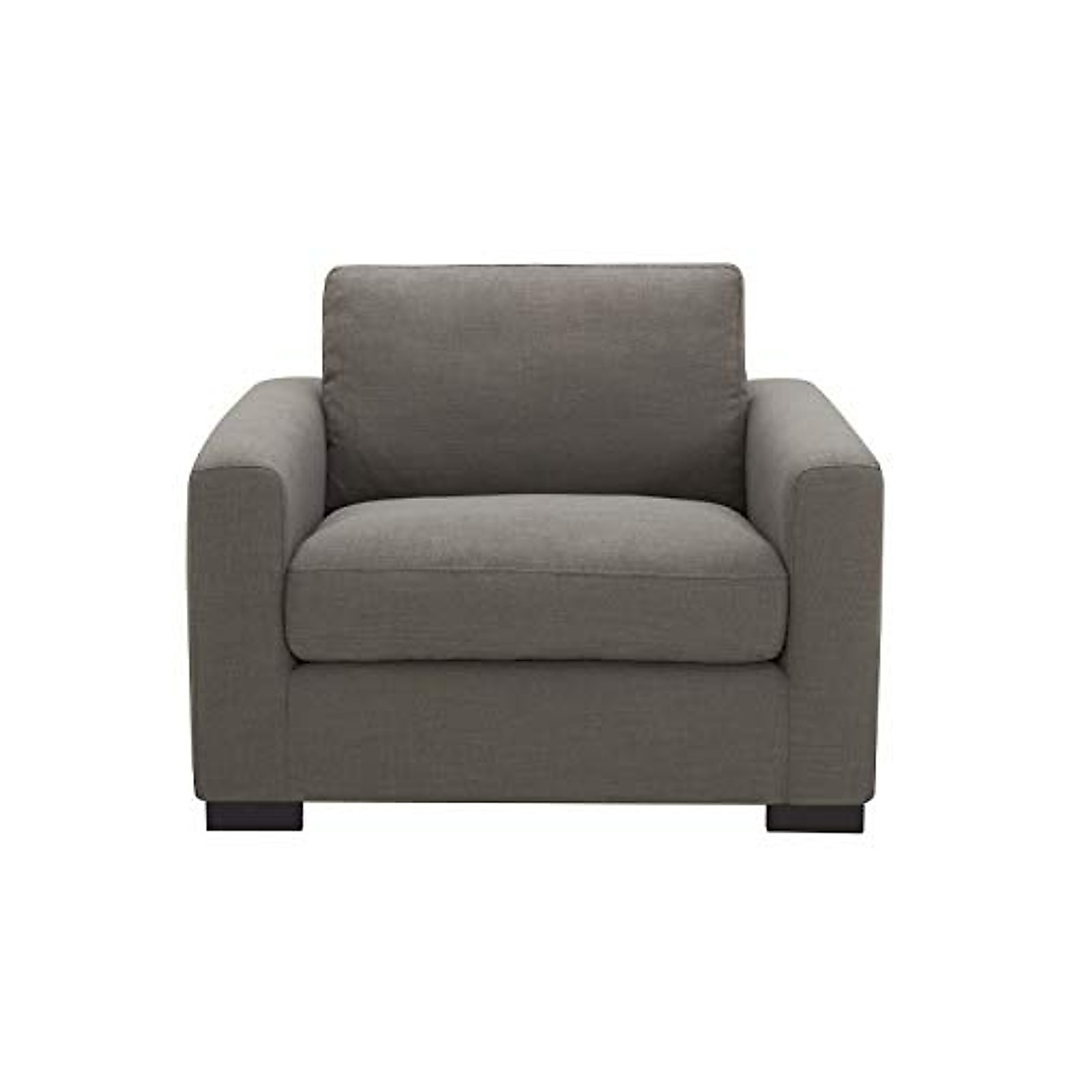 Amazon Brand - Stone & Beam Westview Extra Deep Down-Filled Accent Chair, 43.3"W, Smoke