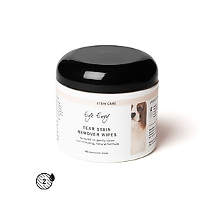 Eye Envy 3 Step Tear Stain Remover Kit for Dogs | Clean, Stain-Free Eyes in 7 Days | Contains: Cleanser 8.45 fl.oz, Wipes 60 Count and Powder 0.5oz | Non-irritating and Natural