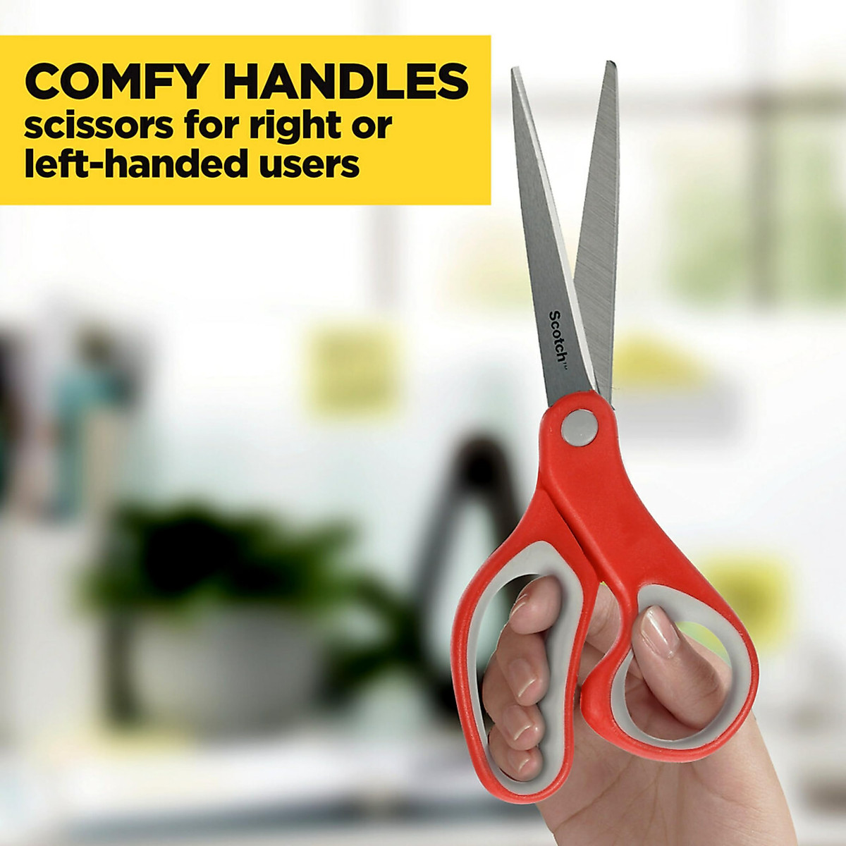 Scotch 8" Multi-Purpose Scissors, 2-Pack, Great for Everyday Use (1428-2)