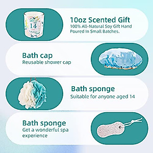 Happy 14th Birthday Gift Set for Girls - 14th Birthday Tumbler, Party Supplies, and Unique Gifts for Best Friends and Sisters - Cool Birthday Gift Basket Ideas for Female Friends