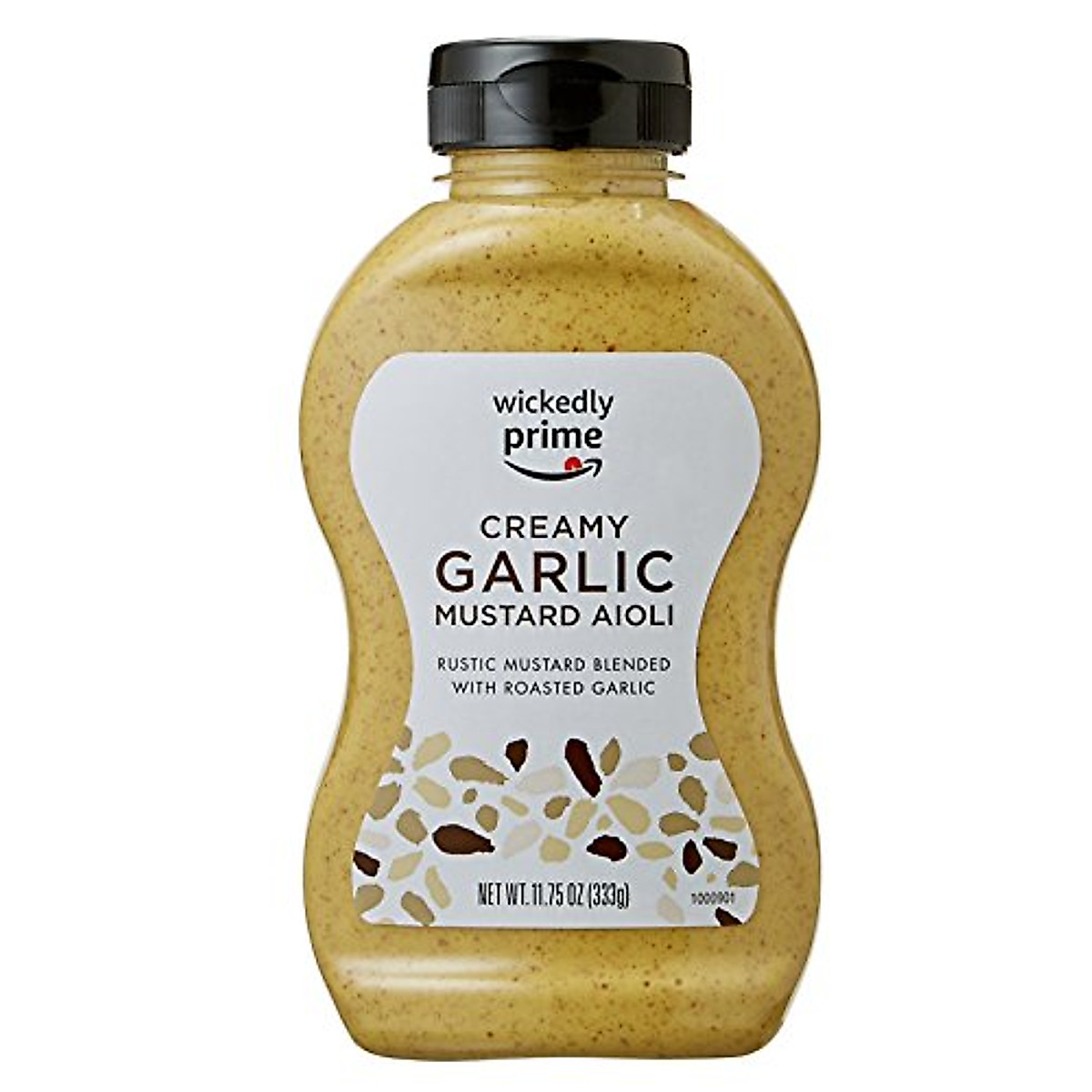 Amazon Brand - Wickedly Prime Mustard, Creamy Garlic Aioli, 11.75 Ounce