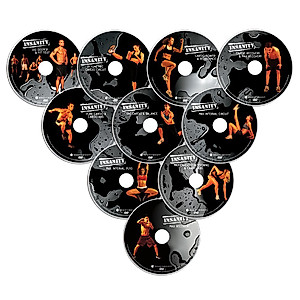 INSANITY Base Kit - DVD Workout, 60 Day Total Body Conditioning Program, Home Gym Bodyweight Exercise Program, No Workout Equipment Needed, Nutrition Guide Included, 10 DVDs