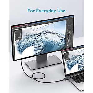 Anker HDMI 2.1 Cable 8K@60Hz,6FT Ultra HD 4K@120Hz HDMI to HDMI Cord,48 Gbps Certified Ultra High-Speed HDMI Cable,Compatible with PlayStation 5,Xbox,Samsung TVs,and More