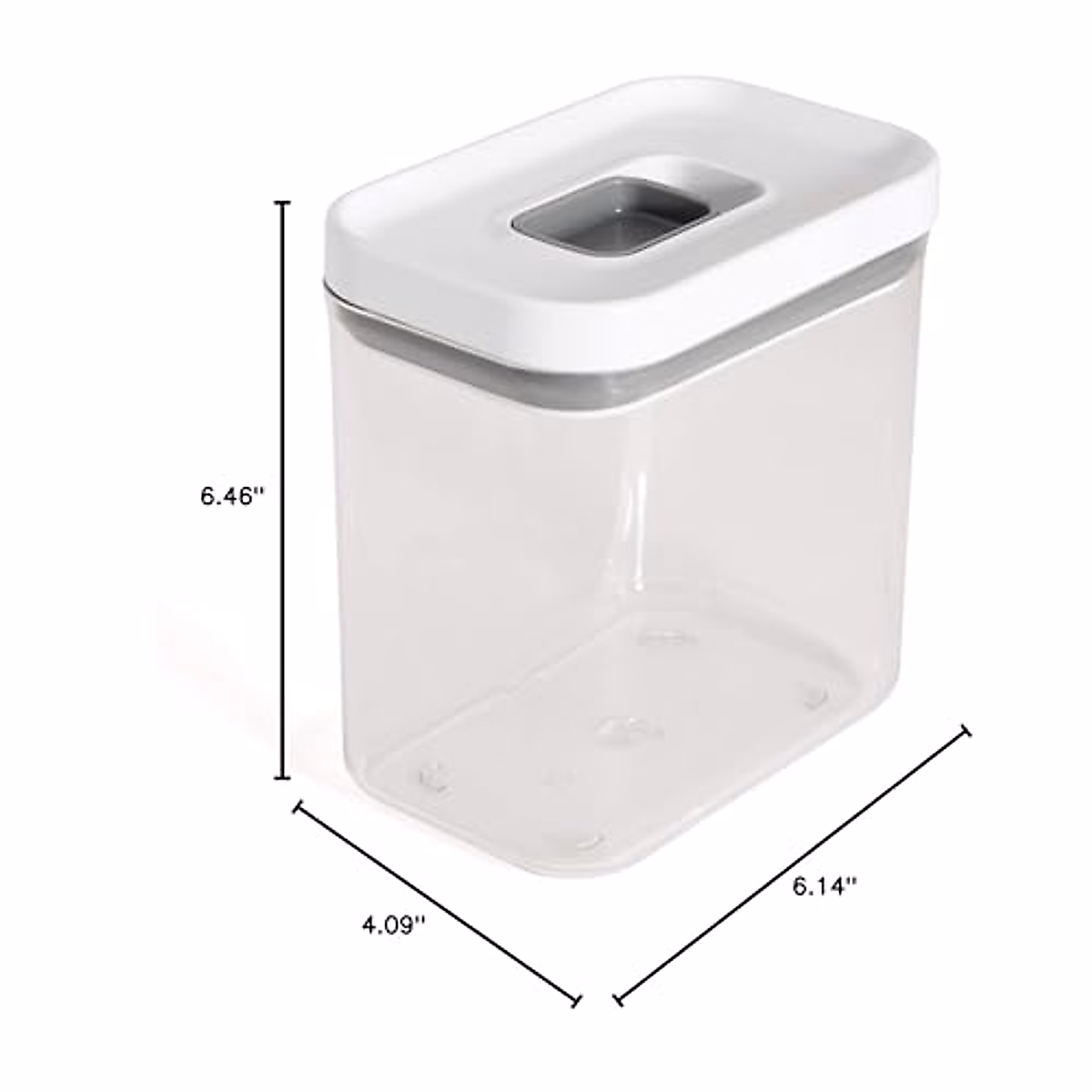 Copco Food and Organization Storage Container with Airtight Lid, 1.8-Quart, Clear