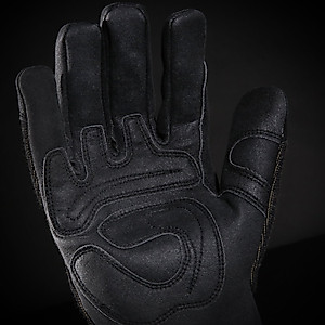 Ironclad HEATWORX REINFORCED; Heat and Cut Resistant Gloves, Palm Heat Protection Rated up to 450°F, (1 Pair), Black