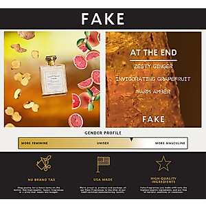 Fake At the End | Inspired by L’Immensite 3.4oz Men's Cologne | Almost an Exact Clone | 3.4oz Eau de Parfum | Addictive Sweet-Spicy Amber Masculine Scent | Unisex Fragrance is Addictive!