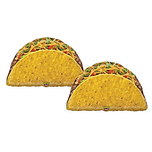 Set of 2 Jumbo 32" Realistic Taco Party Balloons