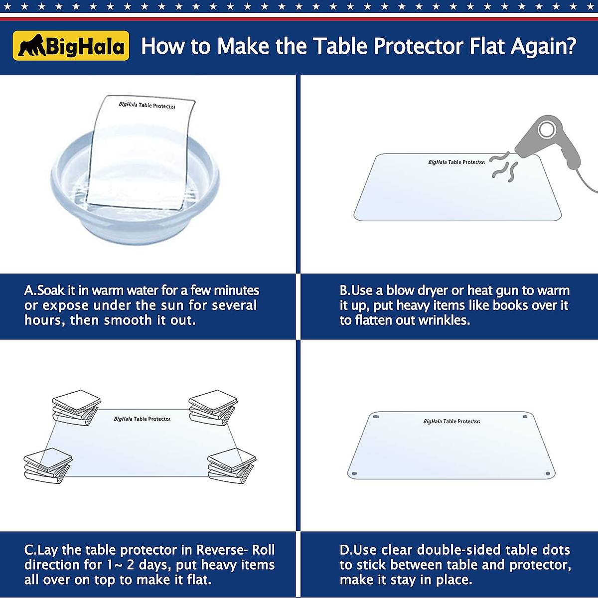Clear Plastic Round Table Protector - 60" Wipeable PVC Tablecloth for Dining Table Top Cover