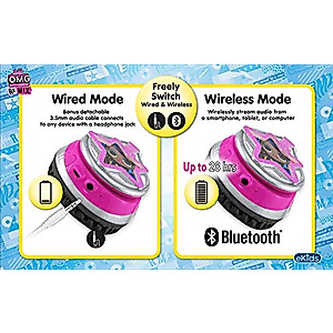 eKids LOL Surprise Kids Bluetooth Headphones, Wireless Headphones with Microphone Includes Aux Cord, Volume Reduced Kids Foldable Headphones for School, Home, or Travel