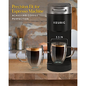 Kitchables Double Walled Glass Coffee Mugs Set of 2, 12oz - Insulated Glass Coffee Mug For Cappuccino, Latte, Tea, Espresso - Latte Cup - Tazas Para Cafe