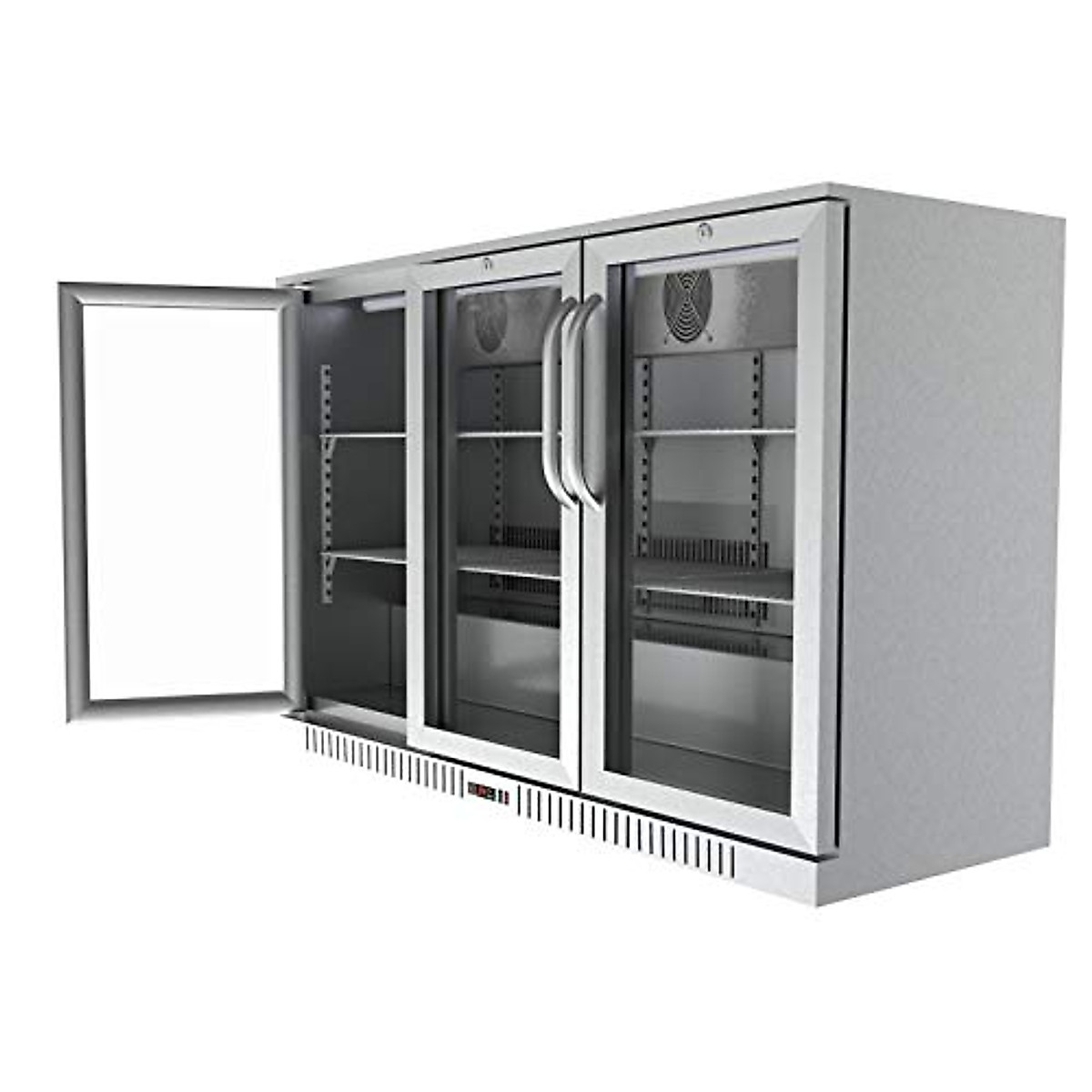 KoolMore BC-3DSW-SS Refrigerator, Triple Door, Stainless Steel