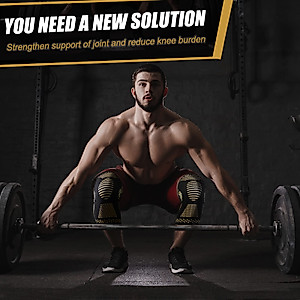 NEENCA Copper Knee Braces for Knee Pain Women & Men - 2 Pack Copper Knee Sleeves Set, Knee Compression Sleeve with Copper Ions Infused Fiber for Sports, Workout, Arthritis Pain, Meniscus Tear. ACE-52