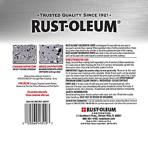Rust-Oleum 358192 Decorative Color Chips, Micro Gray Blend, 1 lb