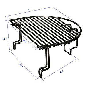 soldbbq Extended Cooking Rack Replacement for Primo Oval XL Grill by Primo 332, 1 per Box