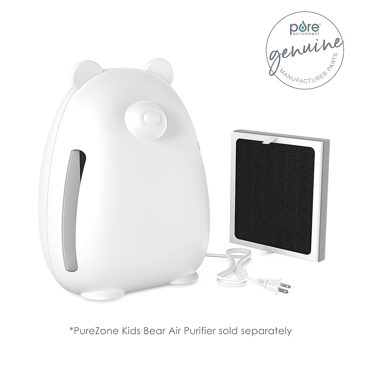Pure Enrichment® Genuine 3-in-1 True HEPA Replacement Filter for the PureZone Kids Bear Air Purifier (PEAIRBER)