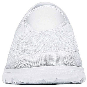 Propét Womens TravelActiv Slip On Walking Walking Sneakers Shoes Casual - White - Size 8 2E