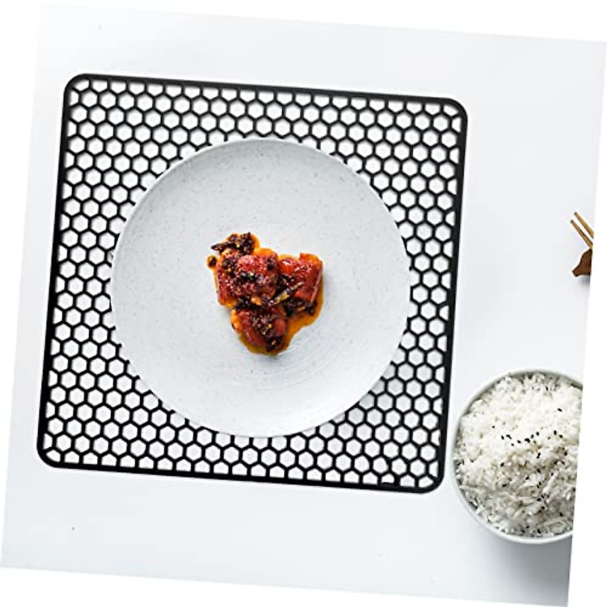 Silicone Table mat Under Sink Organizers and Storage Kitchen Sink Accessories countertop Under Sink mat Kitchen Sink mats Under Sink Storage placemat Silica Gel Pot Rack Dishes