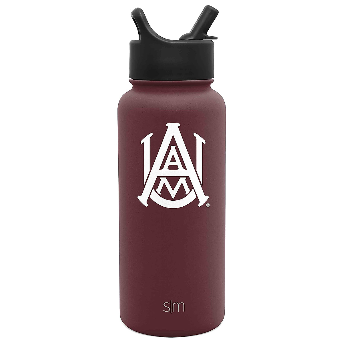 Simple Modern Officially Licensed Collegiate Michigan Wolverines Water Bottle with Straw Lid | Vacuum Insulated Stainless Steel 32oz Thermos | Summit Collection | University of Michigan