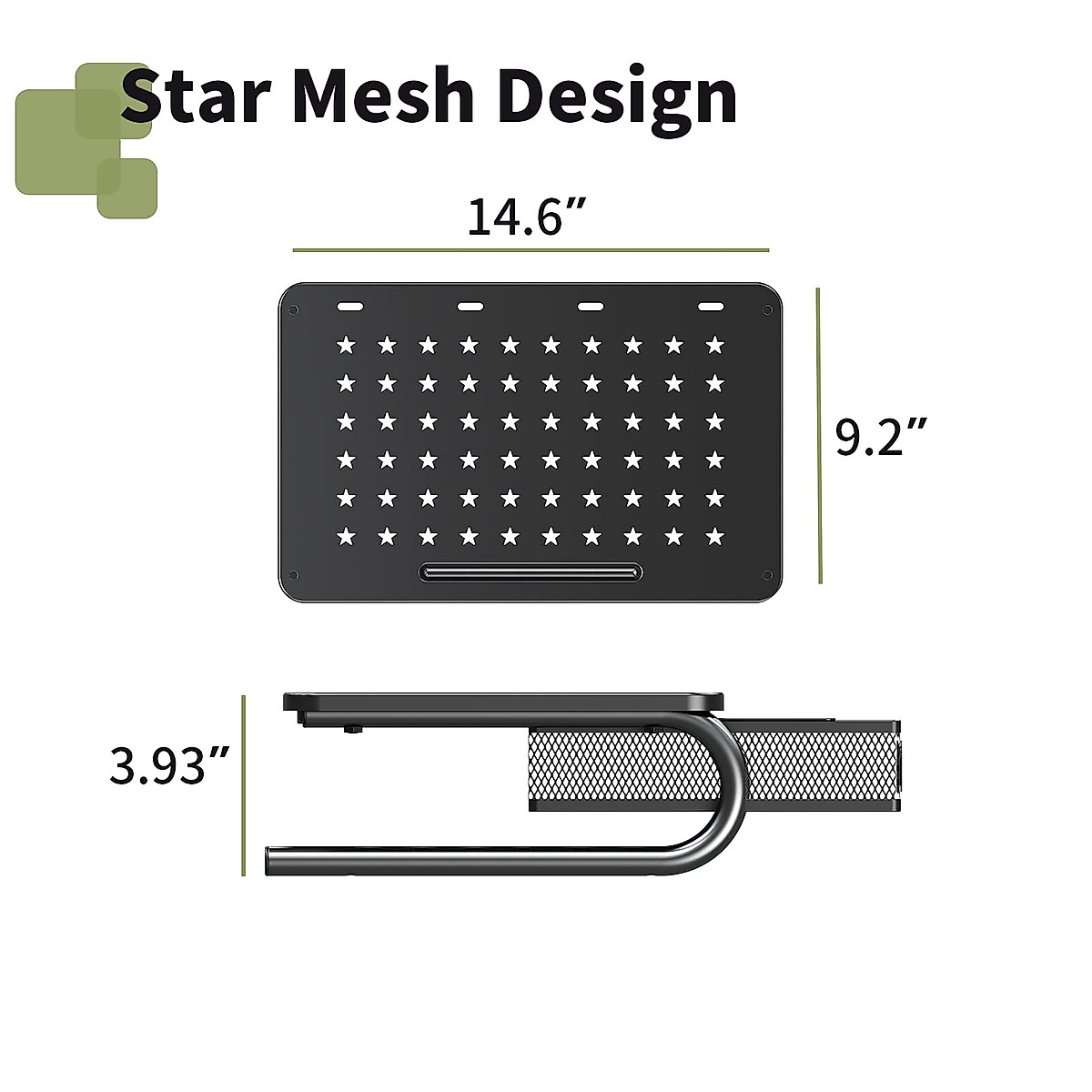 Zimilar Monitor Stand Riser with Metal Drawer, Monitor Riser for Computer, Laptop, Printer, Notebook, iMac, Premium Metal Computer Monitor Stand with Storage