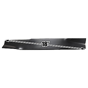 USA Mower Blades U12025BP (6) High-Lift for Husqvarna 539112079 Dixon 10782 10881 Length 18 in. Width 2-1/2 in. Thickness .200 in. Center Hole 5 Point Star 50 in. Deck