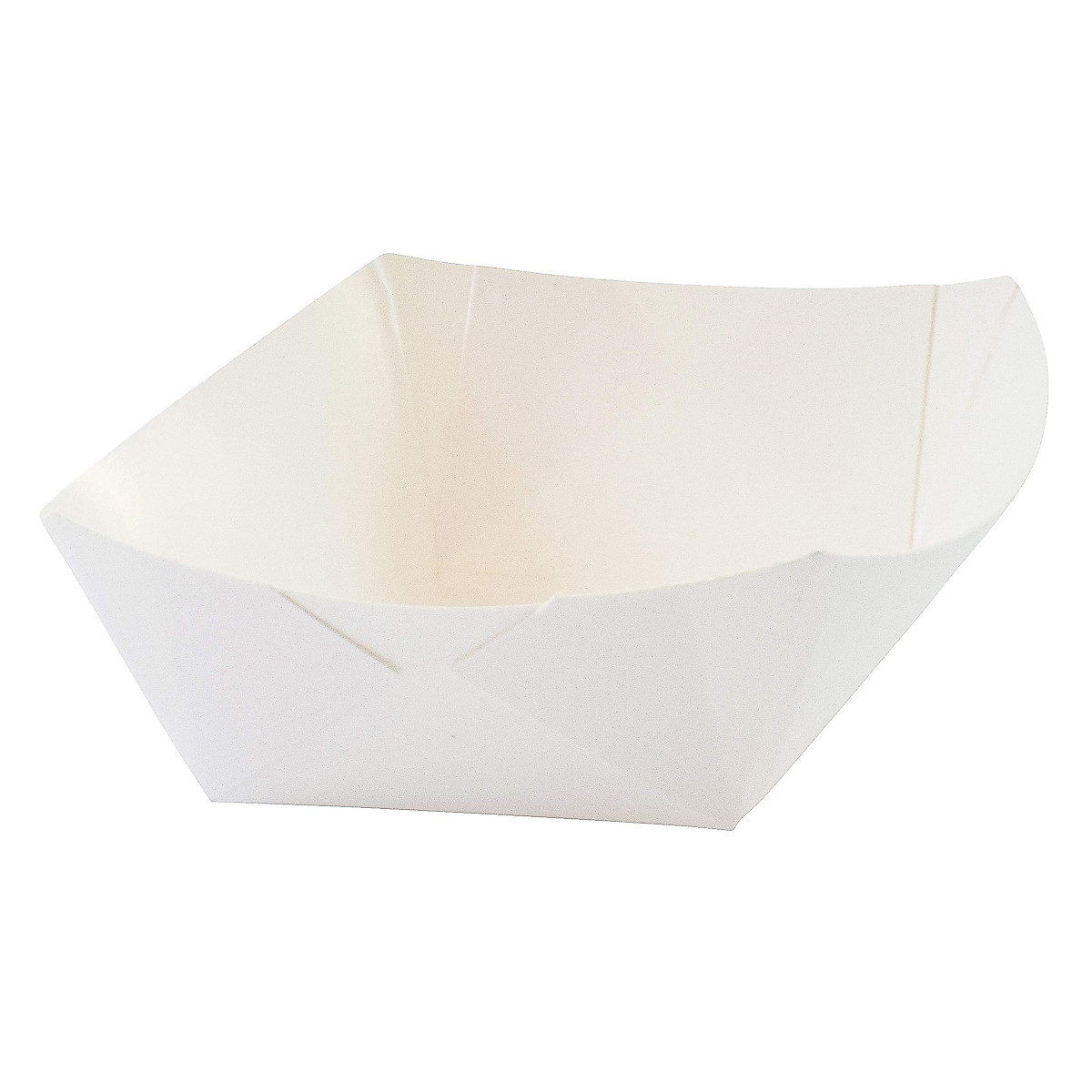 JA Kitchens Mini White Paper Food Tray - 250 Pieces 1/4 Pound Tray