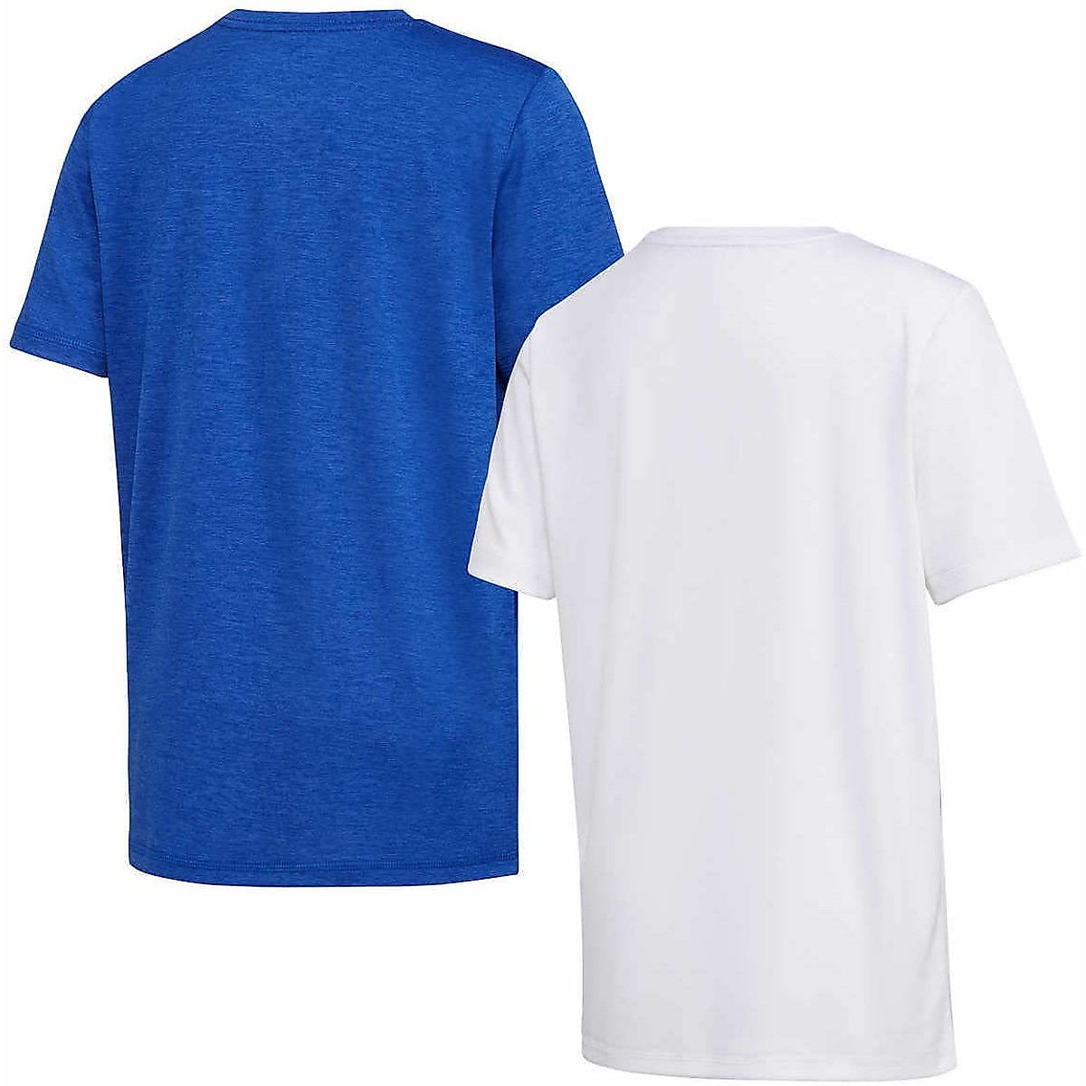 adidas Youth 2-Pack Performance Tee (as1, Alpha, l, Regular, Royal Heather/White)