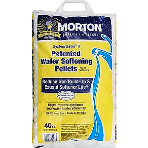 Morton Clean and Protect II Water Softening Pellets, 40-Pound, 40 Pound