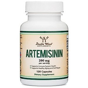 Artemisinin (Sweet Wormwood Cleanse)(Artemisia Annua) 200mg Per Serving, 120 Capsules (Two Month Supply) Vegan Safe, Non-GMO, Gluten Free (Immune Support) by Double Wood