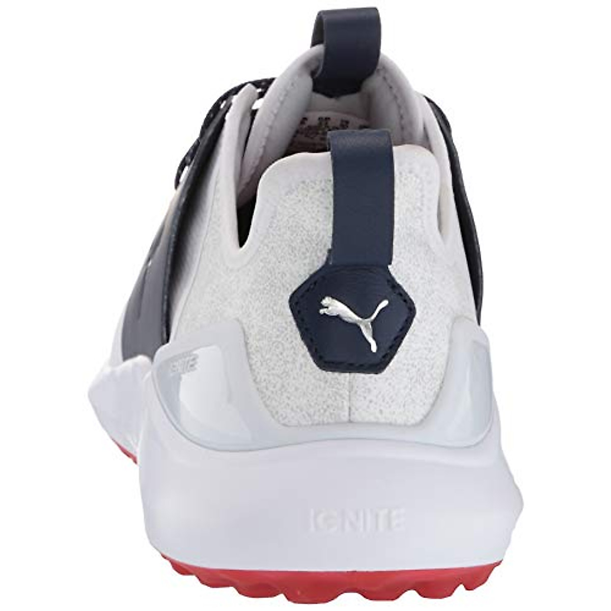 Puma Golf Men's Ignite Nxt Lace Golf Shoe, Puma White-Puma Silver-Peacoat, 9 M US