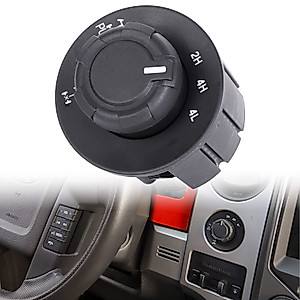 LCWRGS 4x4 4WD E-Locker Override Switch Knob Compatible with Ford F-150 2009 2010 2011 2012 2013 2014, AL3Z-14B166-BA, 4WD Differential Lock Switch Knob