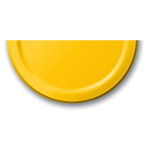 Creative Converting Touch of Color 24 Count Paper Dessert Plates, School Bus Yellow , one size