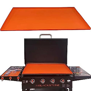 36 inch Griddle Buddy Grill Mat Griddle Silicone Protective Mat Cover for Blackstone (36 inch, Orange)