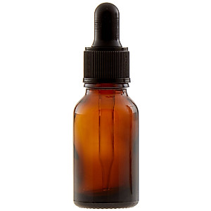 Vivaplex 24, Amber, 15 ml (1/2 oz) Glass Bottles, with Glass Eye Droppers