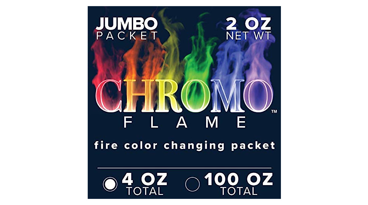CHROMO FLAME Fire Color Changing Packets for Fire Pit, Campfire ...