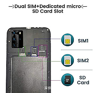 WWJ Mobile Phone BlueGreenBlack 6.3 Inch HD Water Drop Screen 1 16G Full Water Drop Big Screen Smartphone Android 6.0 Resolution 720 1520