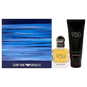 Emporio Armani Stronger With You 1oz EDT Spray, 2.5oz All Over Body Shampoo Men 2 Pc Gift Set