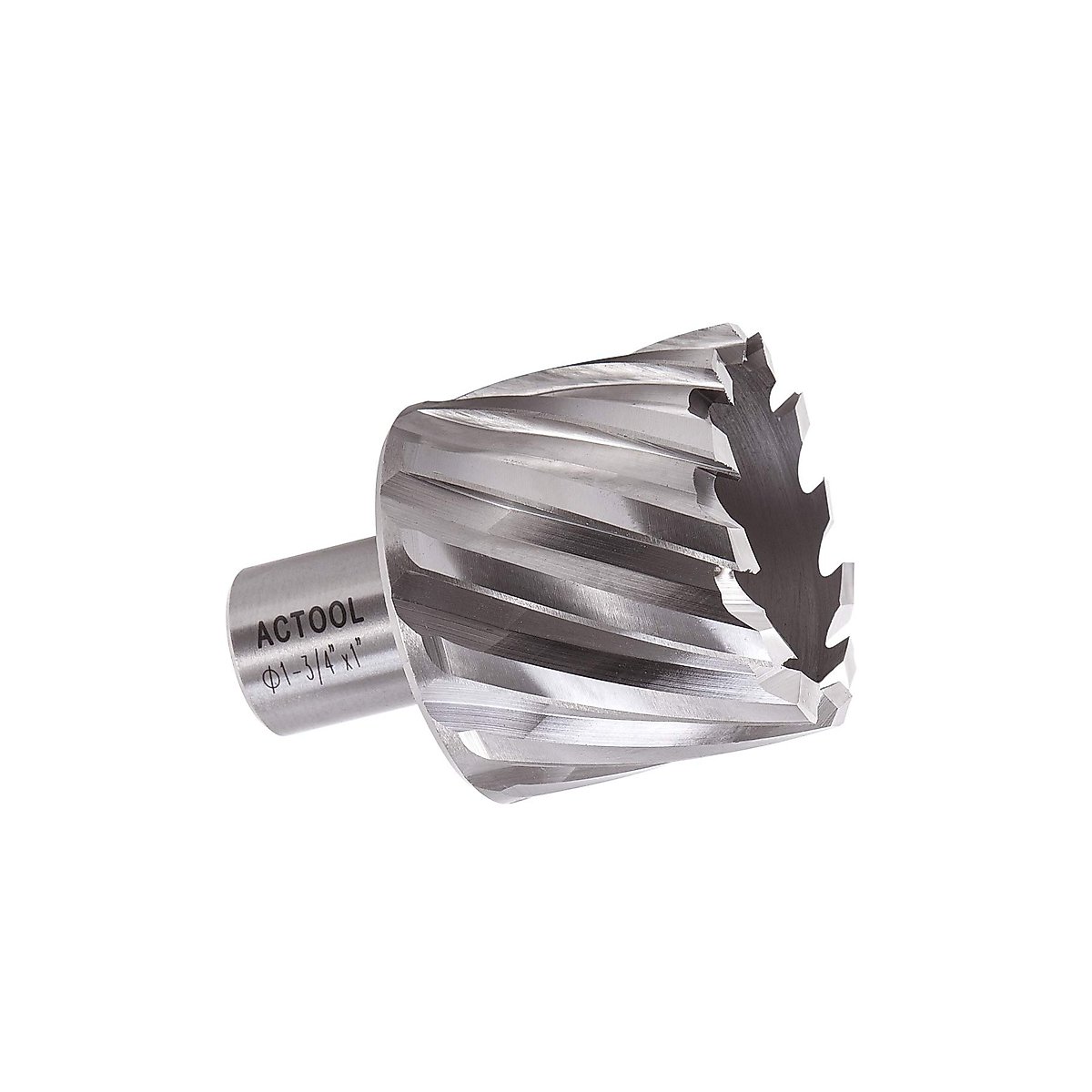 ACTOOL 1-3/4" Diameter × 1" Depth of Cut HSS ANNULAR CUTTER with 3/4'' Weldon Shank