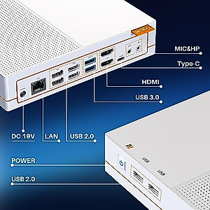 Trycoo HI-3 Mini Desktop Computers, 16GB RAM 512GB M.2 SSD Mini PC,Intel Core i5-11300H CPU and GeForce MX450 Graphics, Support 4K UHD/HDMI 2.0/LAN/Dual Wi-Fi 6