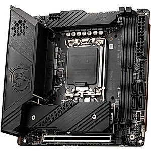MSI MEG Z690I Unify Gaming Motherboard (Mini ITX, 12th Gen Intel Core, LGA 1700 Socket, DDR5, PCIe 5, 2.5G LAN, M.2 Slots, Wi-Fi 6E)