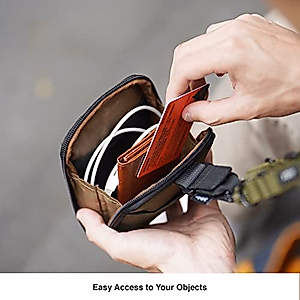 bitplay Essential Pouch, Army Green - Lightweight CORDURA Crossbody Bag/Travel Neck Pouch