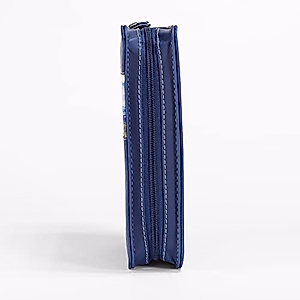 Flying Eagle Be Strong Take Heart Navy Blue X-Large Faux Leather Bible Cover