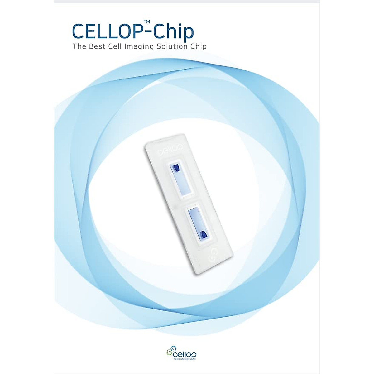 Cellop-Chip NG (No Grid), Gridless Cellop Chip hemocytometer, Microscope Slide, 10µL Chamber Volume, 1.6mm Thickness (Pack of 50)