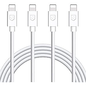 iPhone Charger, 4Pack 6FT Lightning to USB Charging Cable Cord Compatible with iPhone 13 12 11 Pro 11 XS MAX XR X 8 8Plus 7 7Plus 6 6Plus 6S 6SPlus 5 5S SE (S-06WH) 