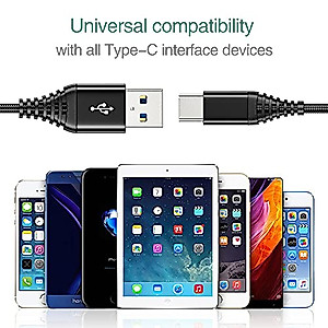 USB Type C Charger Cable 6FT+10FT,3A Fast Charge Charging Cord for Moto G Power 2022 2021 2020/G Stylus 5G,G Fast,G Play,G7 Play,Motorola One 5G Ace/Fusion+/Edge Plus,Z4 Z3,G100,LG K92 K51 Q70 Velvet