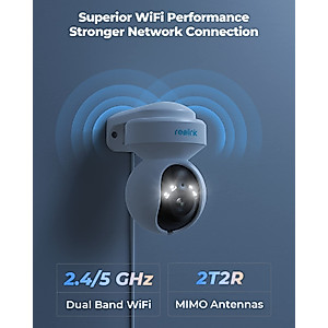 REOLINK Outdoor WiFi Security Camera with Spotlight Bundle Lumus + E1 Outdoor - Auto Tracking