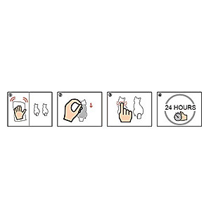 Gilroy 2Pcs Cute Cat Shape Adhesive Wall Hooks, Metal Key Towel Hook for Home, Kitchen, Bathroom Black