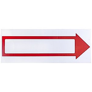 Cosco Sign Kit, Blank with Stake, 6 x 17 Inches (098056) , White