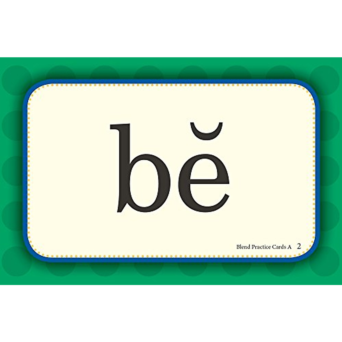 Blend Practive Cards A - Abeka Kindergarten 1st and 2nd Grade 1, 2 Phonics Reading Program Teaching Aid Flash Cards